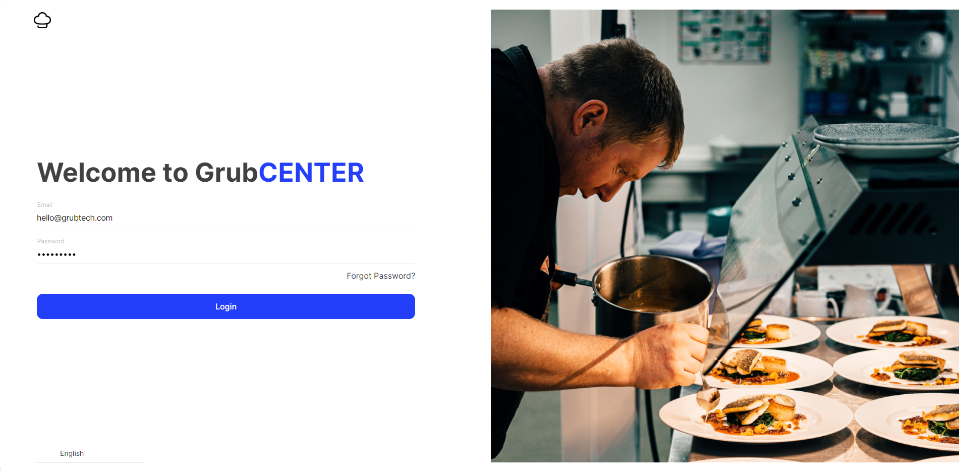 GrubCenter Login and Logout Process